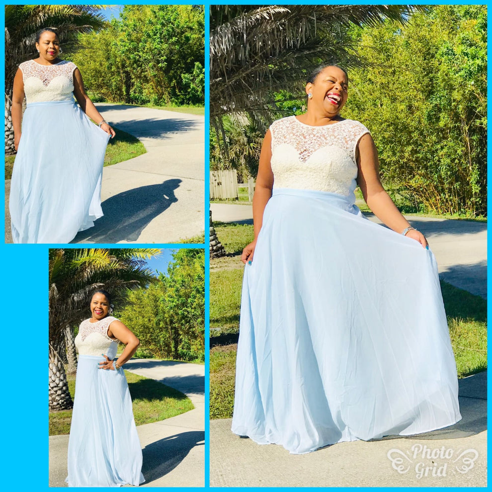 Blue Ivory Plus Maxi Dress – Best YOU by HTS